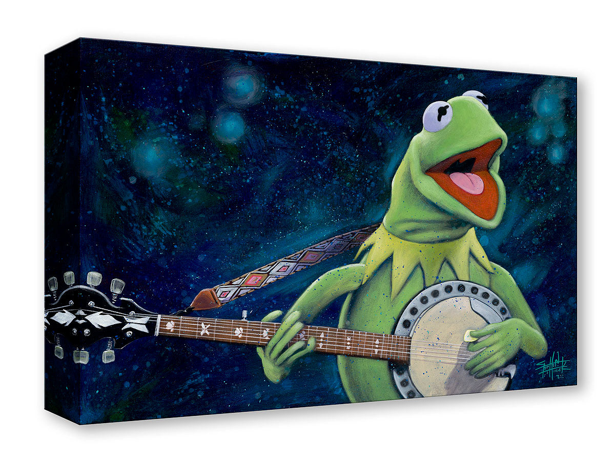 Kermit and His Banjo | Soulful Muppets Tribute Painting by Stephen ...