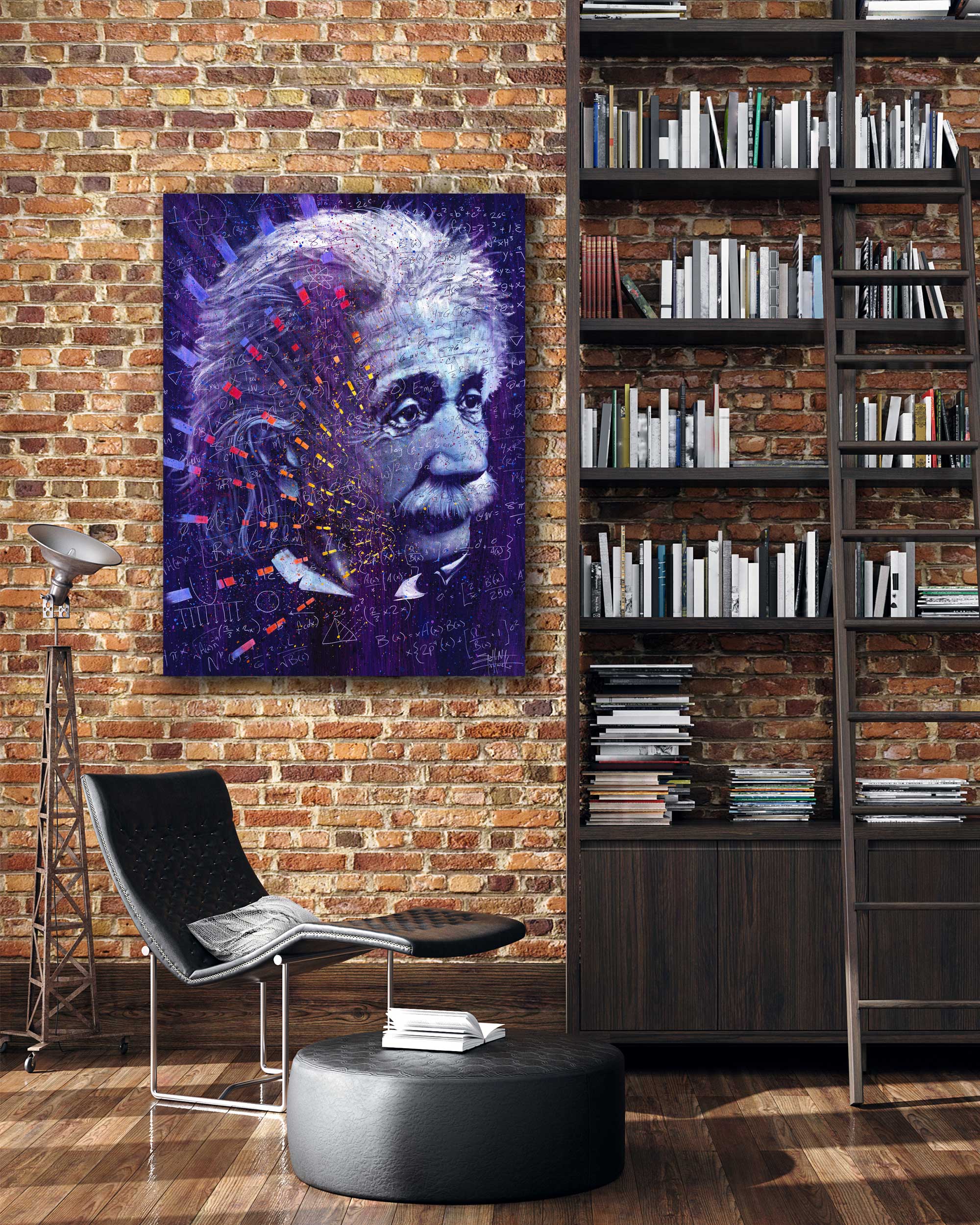 Dreaming of a Color Theory | Surreal Einstein Portrait by Stephen ...