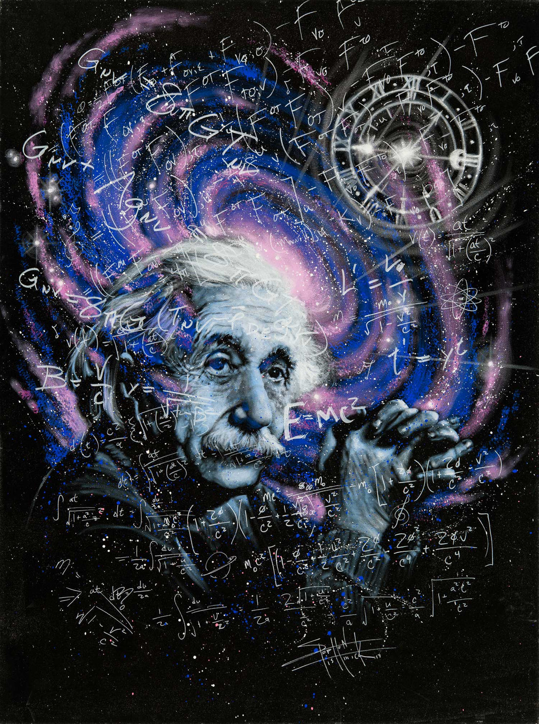 Albert Einstein Painting, It's All Relative | Stephen Fishwick ...