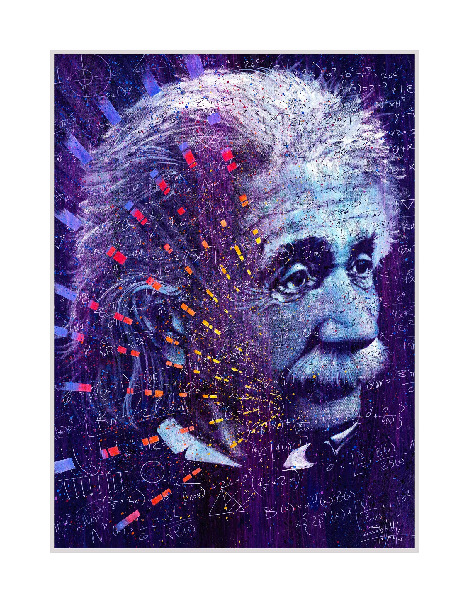 Dreaming of a Color Theory | Surreal Einstein Portrait by Stephen ...