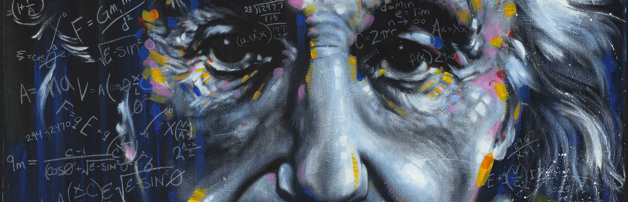 Albert Einstein Painting, It's All Relative | Stephen Fishwick ...