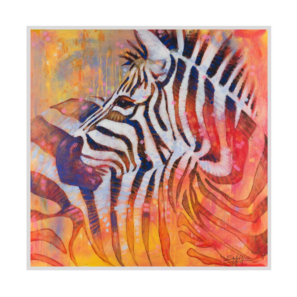 Modern Zebra Painting, Zebra Artwork | Stephen Fishwick - Stephen ...
