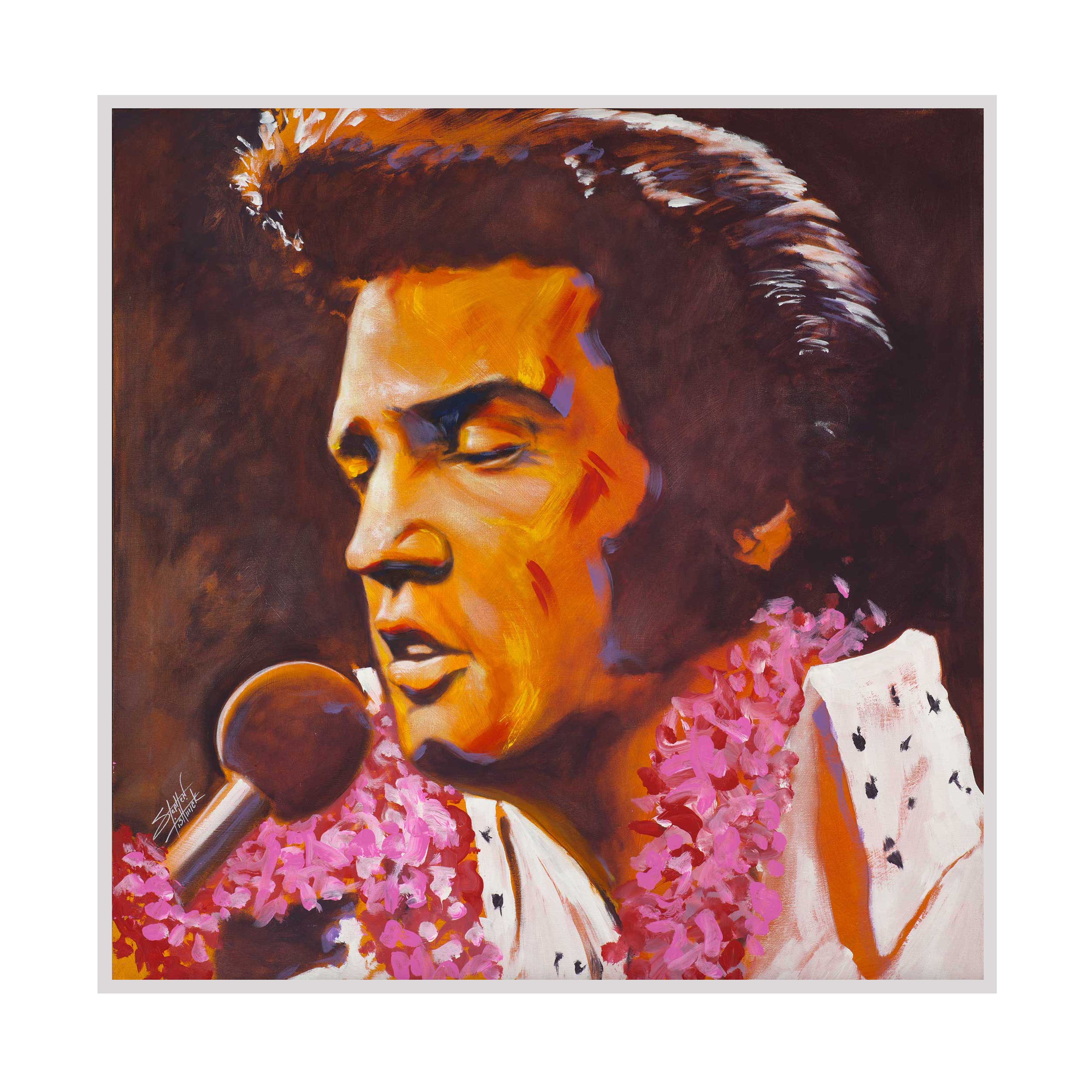 Elvis Presley Painting, Elvis Wall Art | Stephen Fishwick - Stephen ...
