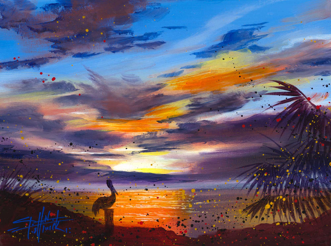 Landscape Paintings, Sunset Painting | Stephen Fishwick - Stephen ...