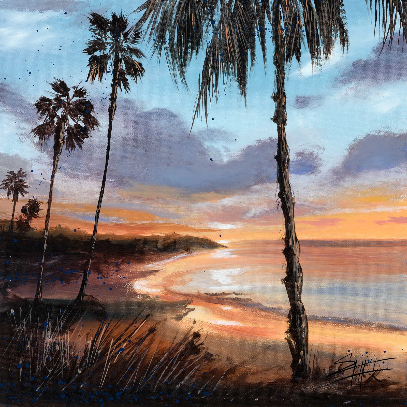 Landscape Paintings, Sunset Painting | Stephen Fishwick - Stephen ...