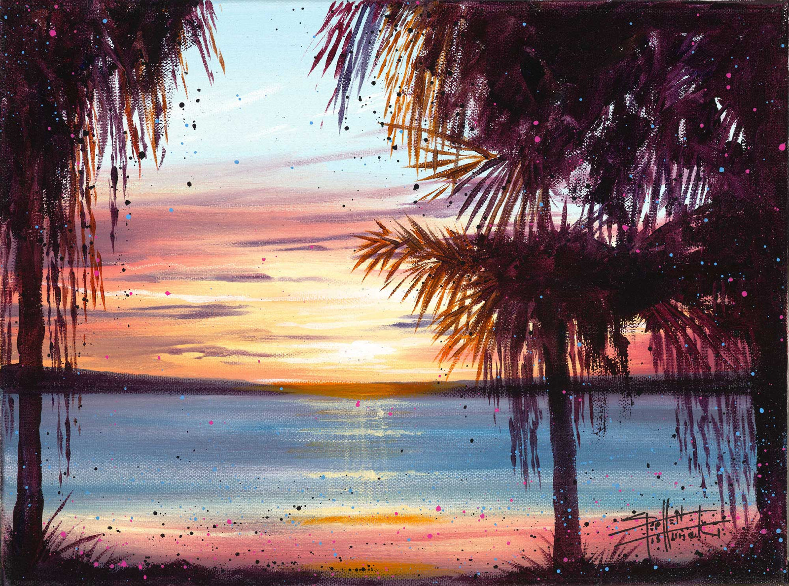 Landscape Paintings, Sunset Painting | Stephen Fishwick - Stephen ...