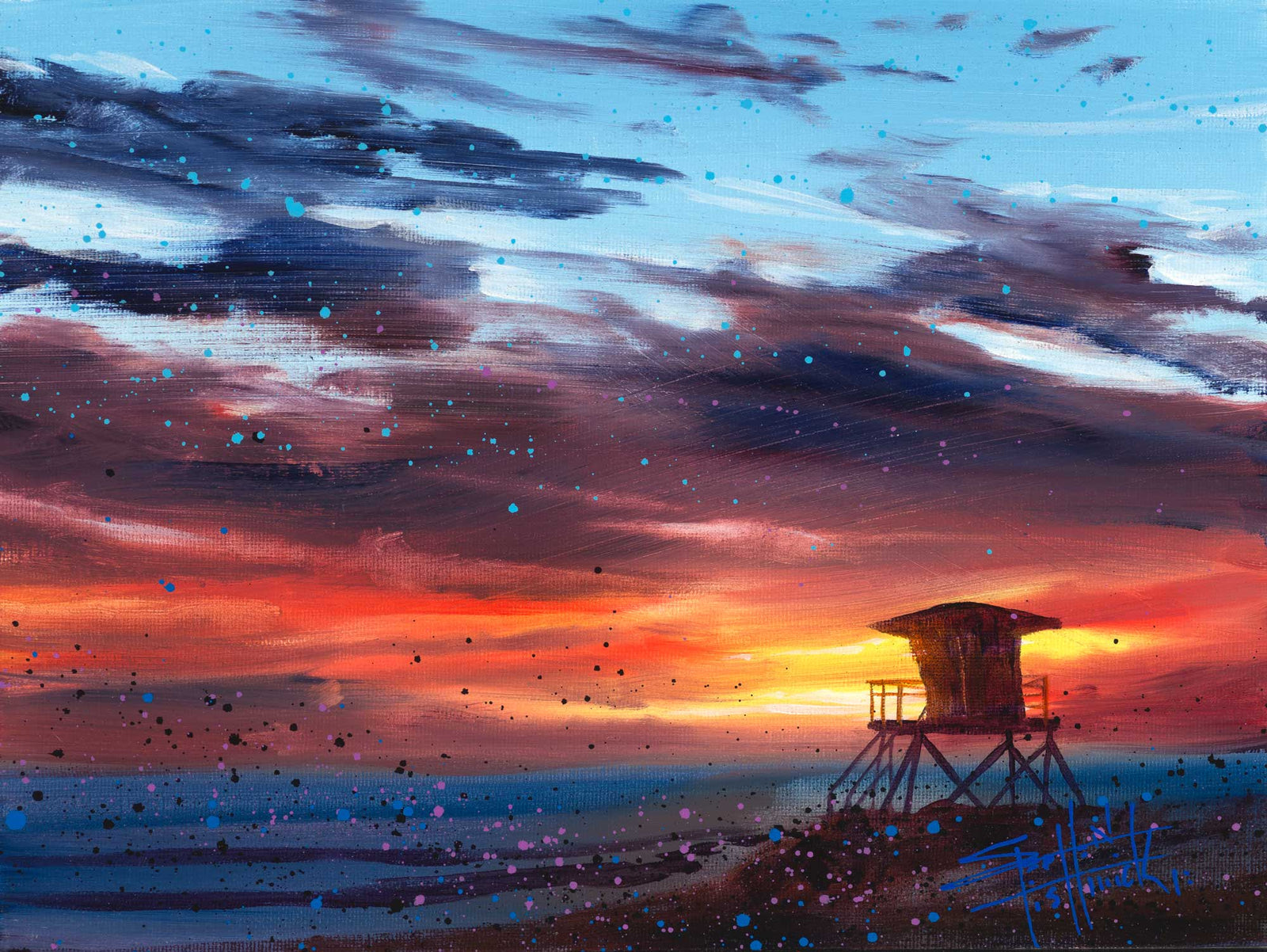 Landscape Paintings, Sunset Painting | Stephen Fishwick - Stephen ...